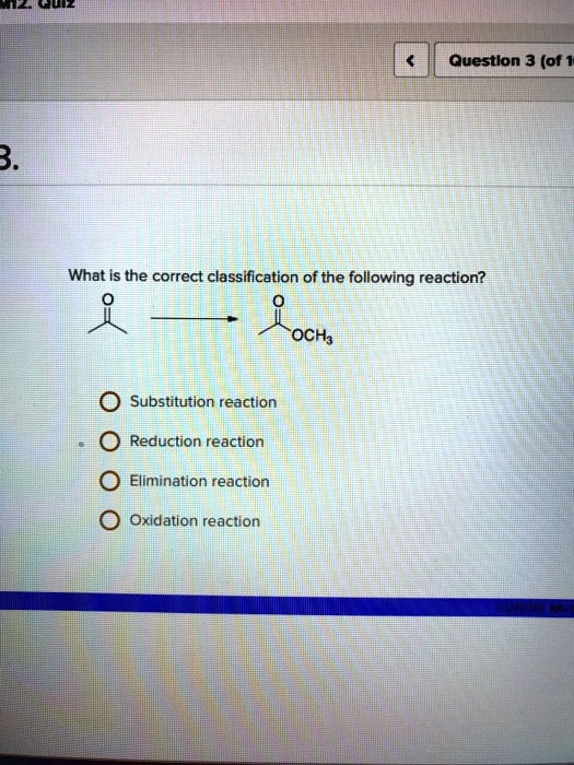 Solved Questlon 3 Of 3 What Is The Correct Classification Of The