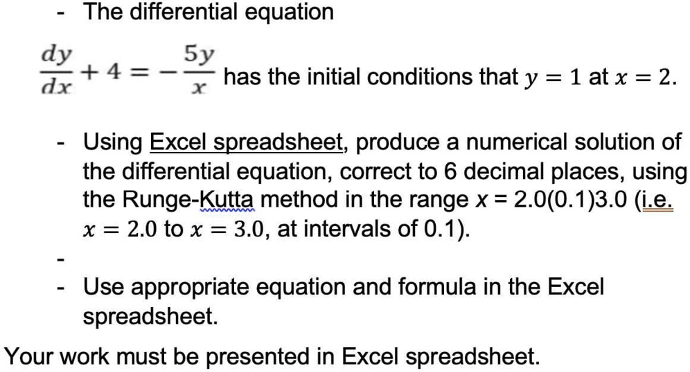 SOLVED: The differential equation dy Sy +4 = dx X has the initial ...