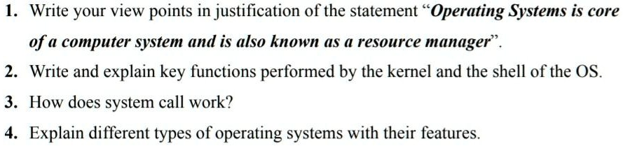 the explanation should be precise and detailed 1 Write your view points ...