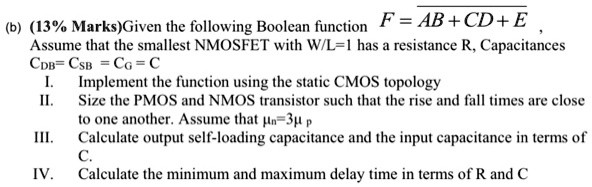 Solved Given The Following Boolean Function Implement The Function 6728
