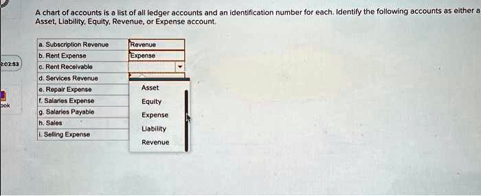 SOLVED: Texts: urgent plz A chart of accounts is a list of all ledger accounts and an ...
