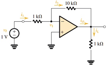 for the circuit shown calculate the values of v1 i1 i2 vo il and io ...