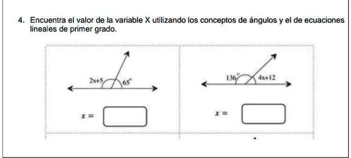 SOLVED: Quien Me Ayuda Plis Encuentra el valor de la variable X ... SOLVED: Quien Me Ayuda Plis Encuentra el valor de la variable X ...
