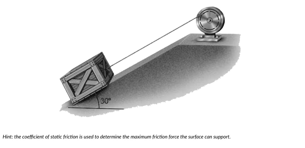 SOLVED: 308 Hint: the coefficient of static friction is used to ...