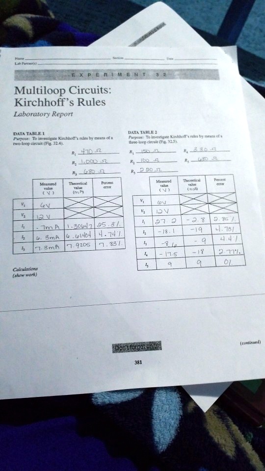 SOLVED: Using the values in data table 1, compare the power supplied by the batteries to that ...