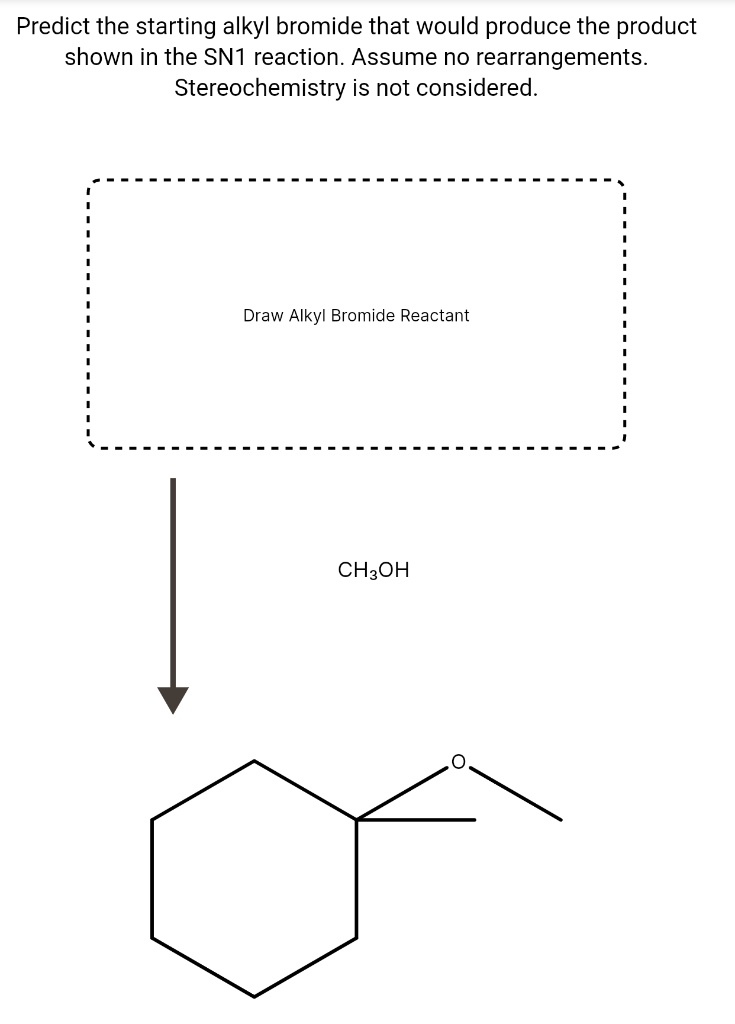 SOLVED: Predict the starting alkyl bromide that would produce the ...