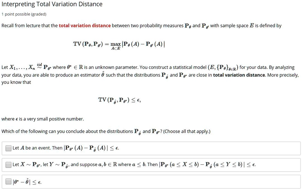 interpreting total variation distance point possible graded recall from ...