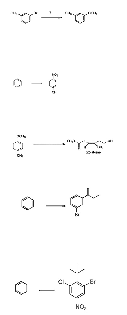 SOLVED:CH3 CH3 - OCH3 OCHs CH;o 'CH; (Zr-alkene CHa Br NOz
