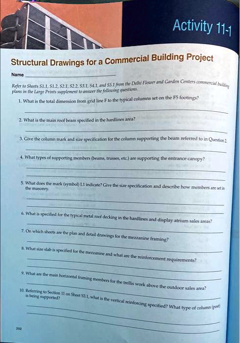 Activity 11-1 Structural Drawings for a Commercial Building Project ...