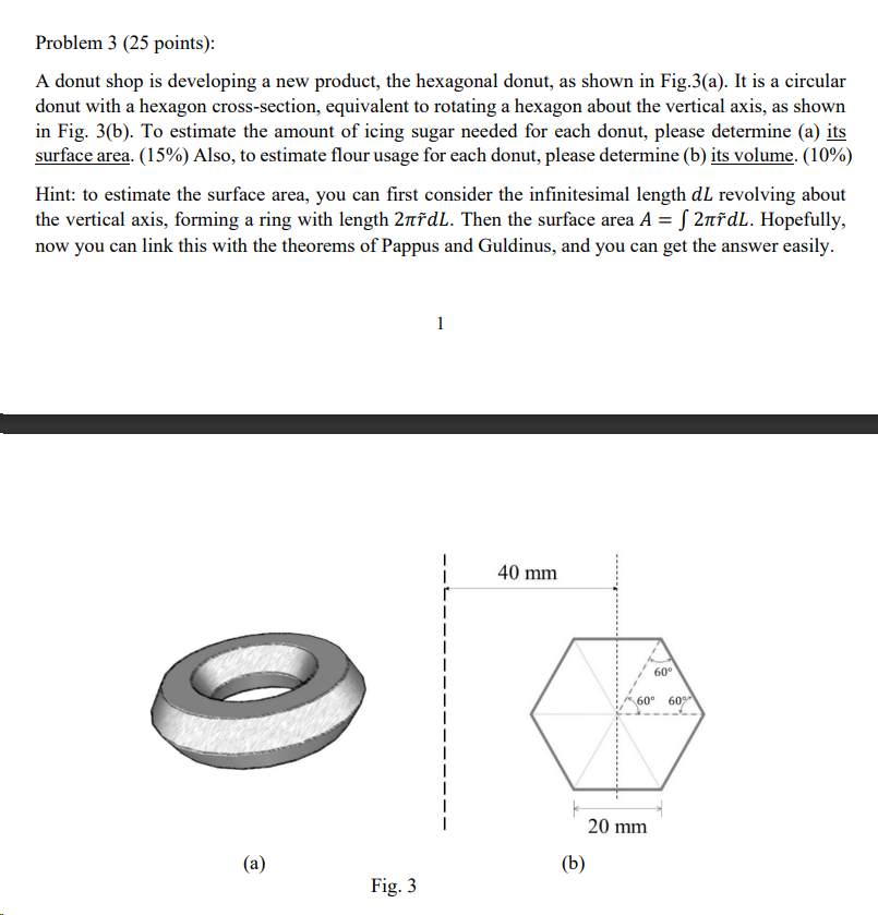 SOLVED: Problem 3 ( 25 points): A donut shop is developing a new ...
