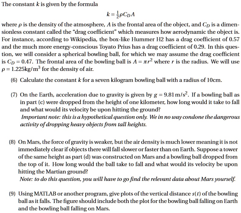 The constant k is given by the formula pcpa where p is the...