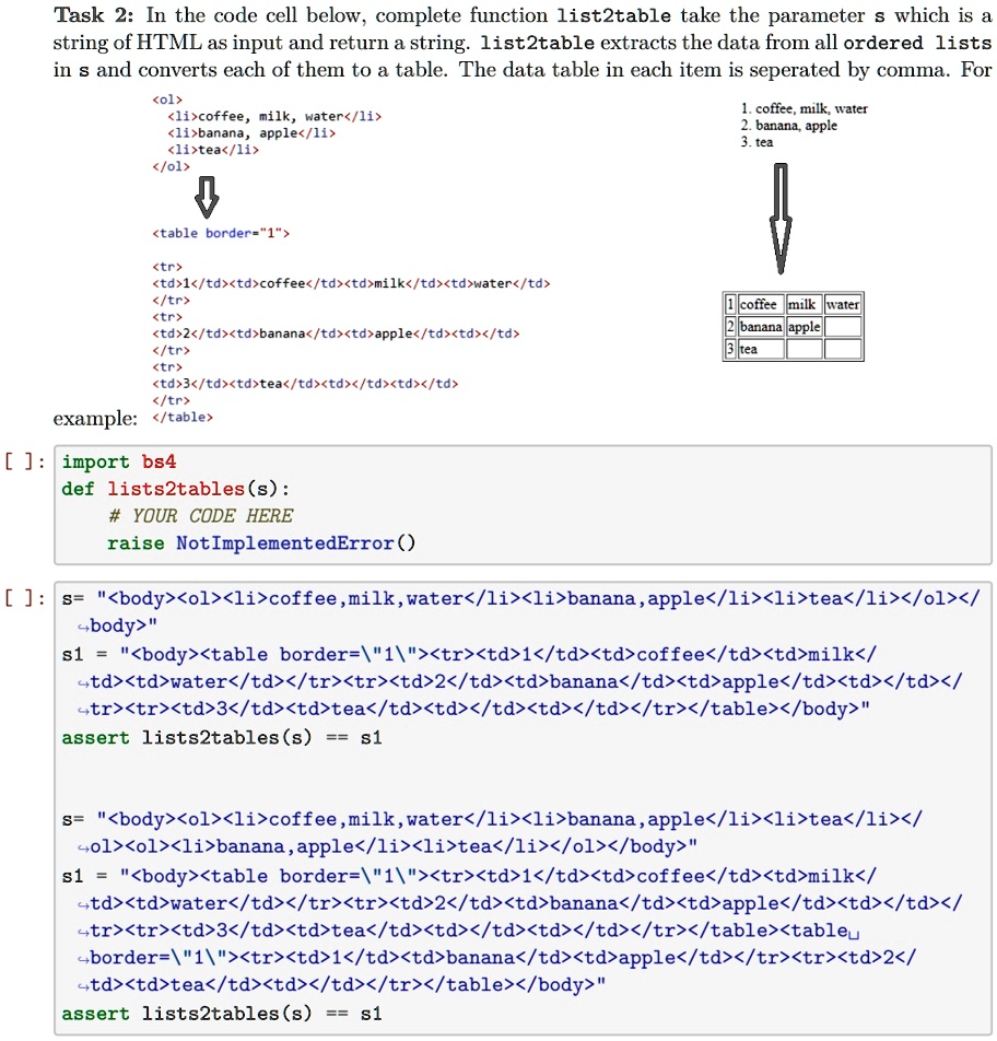 Solved Texts Using Python Please Make Sure The Assert Function Can Run Without Any Errors