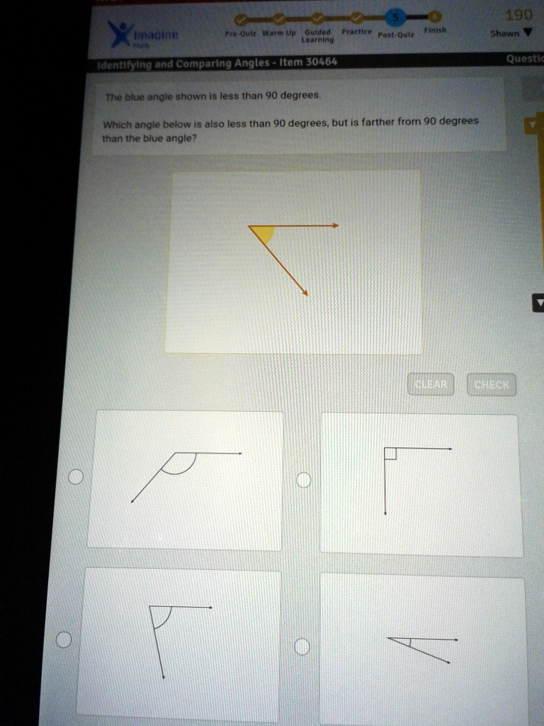 Imagine Pre-Quiz Warm Up Guided Practice Post-Quiz Finish Learning Identifying and Comparing ...