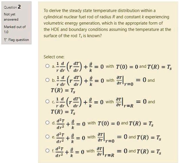 question 2 to derive the steady state temperature distribution within ...