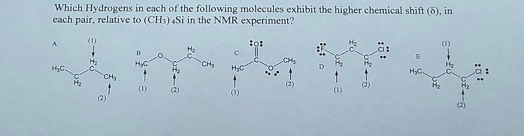 SOLVED:Which Hydrogens in each of the following molecules exhibit the ...