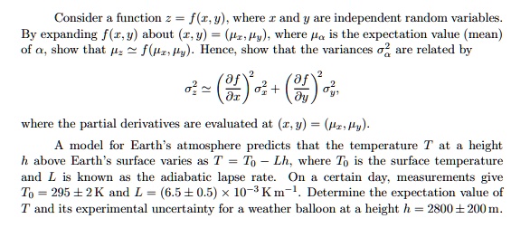 Solved Consider Function F I Y Where Nd Independent Random Variables