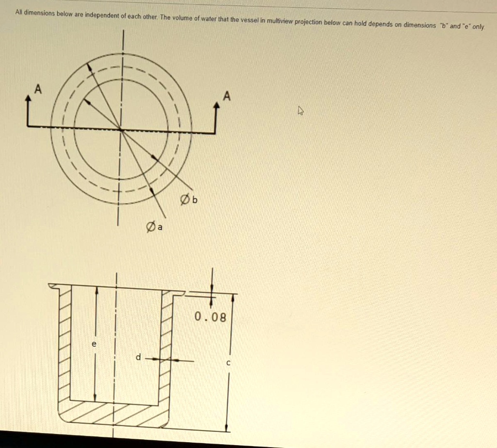 Solved Text True Or False All Dimensions Below Are Independent Of Each Other The Volume Of
