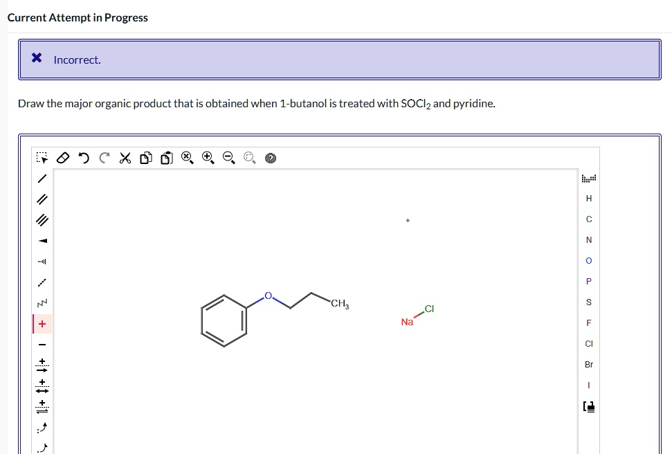 SOLVED: Corrected: Draw the major organic product that is obtained when ...