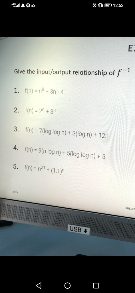 Solved 71253 E 1fnn3n 4 2fn23n 3 Fn7log Log N3log N12n 4 Fn9n Log N5log Log 