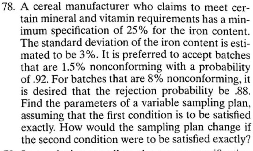 78 a cereal manufacturer who claims to meet cer tain mineral and ...