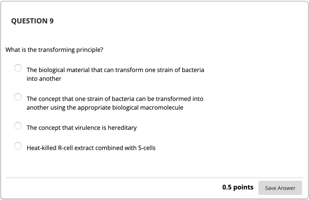 SOLVED: QUESTION 9 What is the transforming principle? The transforming principle is the ...