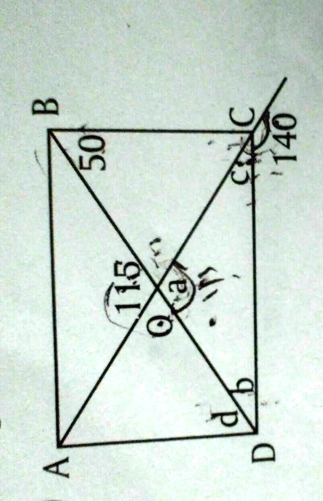 Solved In The Given Figure Abcd Is A Parallelogram Find The Value