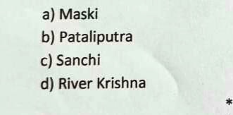 [GET ANSWER] draw and india map and locate the places a maski b ...