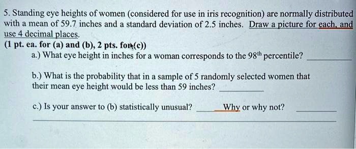 5 standing eye heights of women considered for use in iris recognition ...
