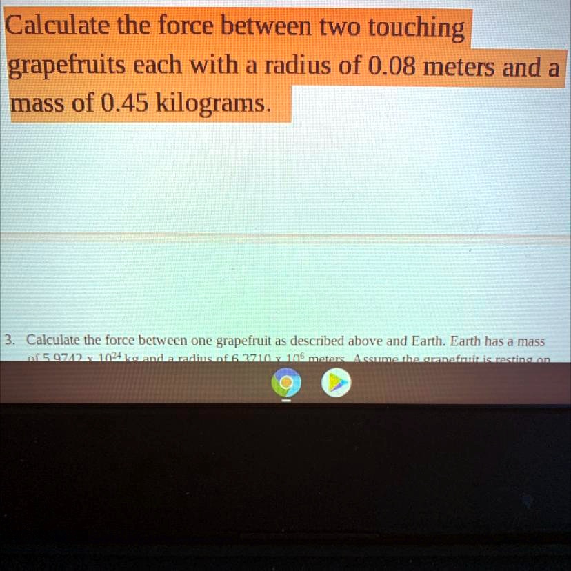 SOLVED: Calculate the force between two objects that have masses of 70 ...
