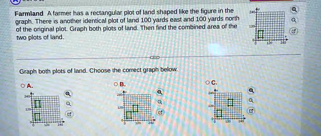 SOLVED: Farmland A farmer has a rectangular plot of land shaped like ...