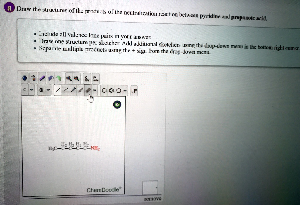 SOLVED: Draw the structures of the products of the neutralization ...