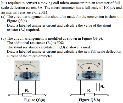 SOLVED: It is required to convert a moving coil micro-ammeter into an ...