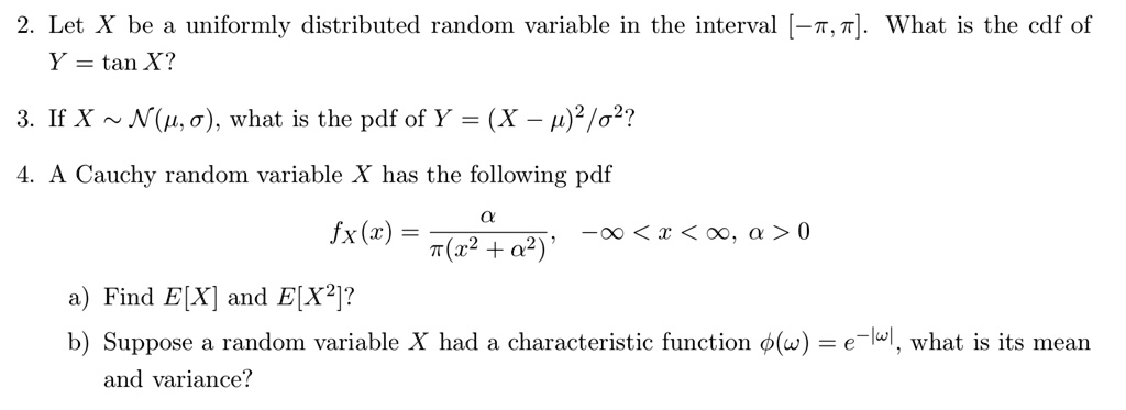Solved Let X Be A Uniformly Distributed Random Variable In The 2553