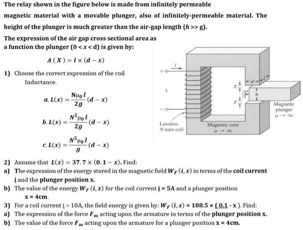 The relay shown in the figure below is made from infinitely...