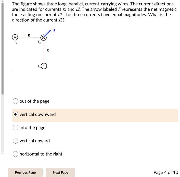 the figure shows three long parallel current carrying wires the current ...