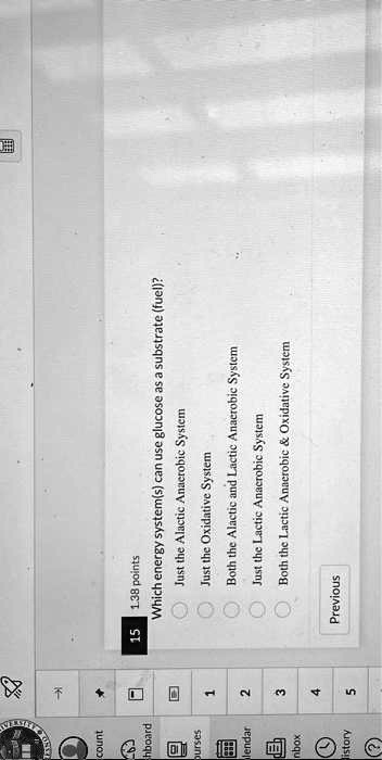 SOLVED: Texts: Just the Alactic Anaerobic System Both the Alactic and ...