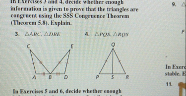 SOLVED: In Exercises 3 and 4, decide whether enough information is ...
