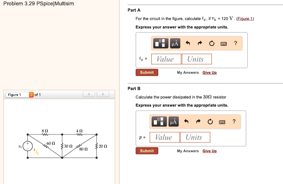 Problem 3.29 PSpice | Multisim Part A For the circuit in the figure ... Problem 3.29 PSpice | Multisim Part A For the circuit in the figure ...