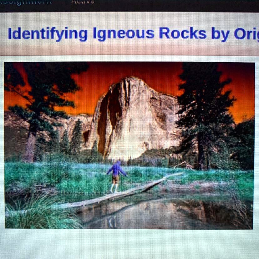 SOLVED: 'Identifying Igneous Rocks by Origin What type of rock is ...