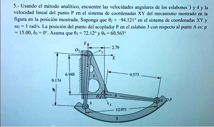 Solved 5 Using The Analytical Method Find The Angular Velocities Of 8013