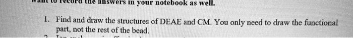 SOLVED: auswerS In YOUT notebook as well: Find and draw the structures ...