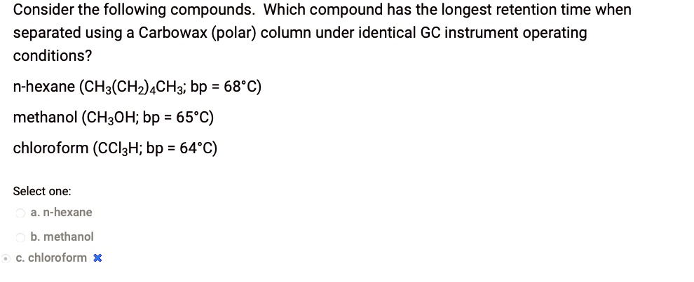 SOLVED: Consider the following compounds Which compound has the longest ...