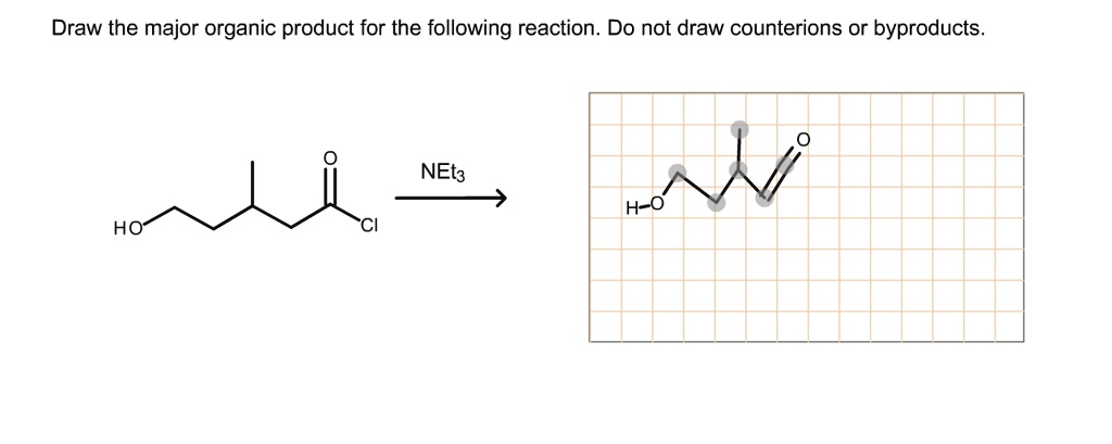SOLVED: Draw the major organic product for the following reaction: Do ...
