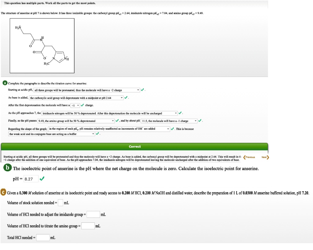This question has multiple parts. Work all the parts to get the most ...