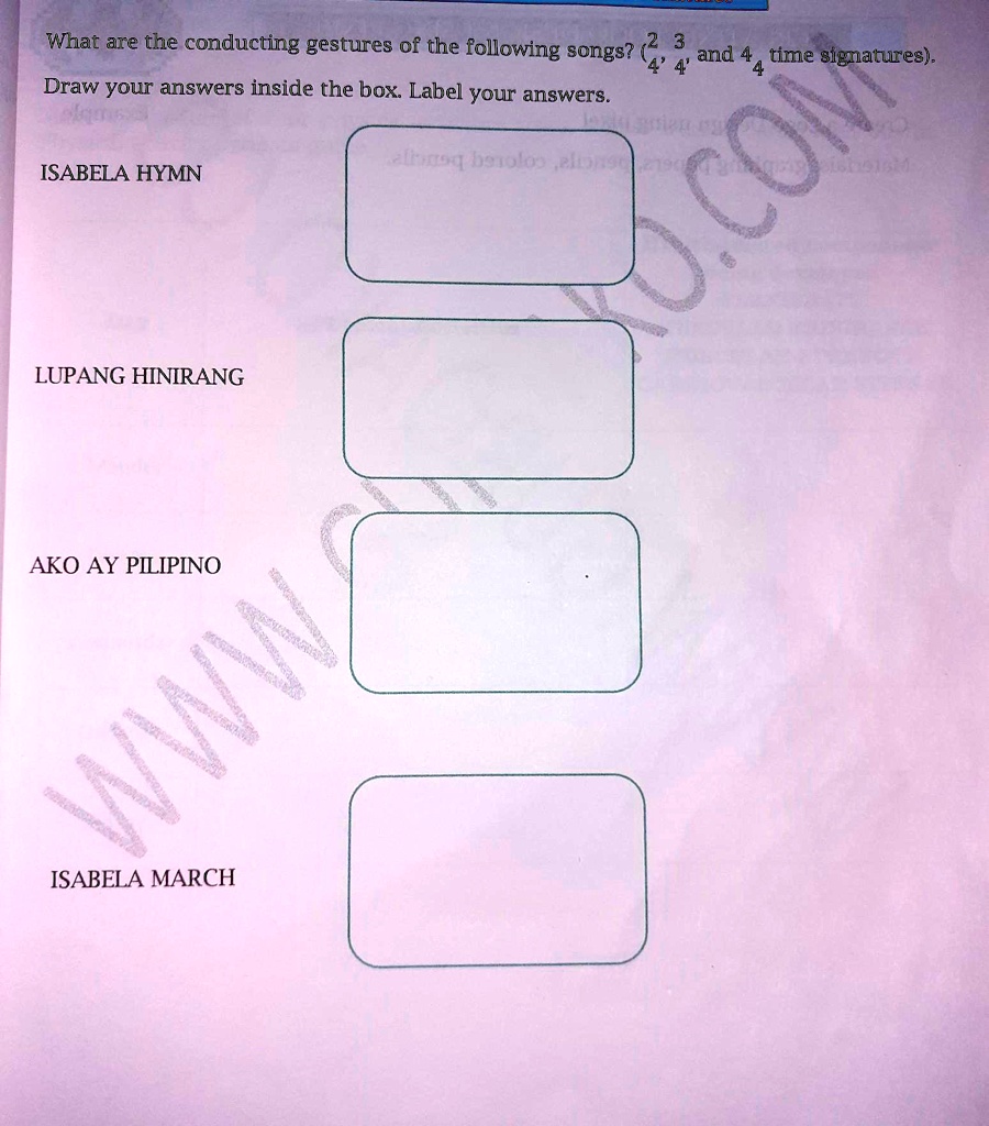 SOLVED: ISABELA HYMN LUPANG HINIRANG AKO AY PILIPINO ISABELA MARCH What are the conducting ...