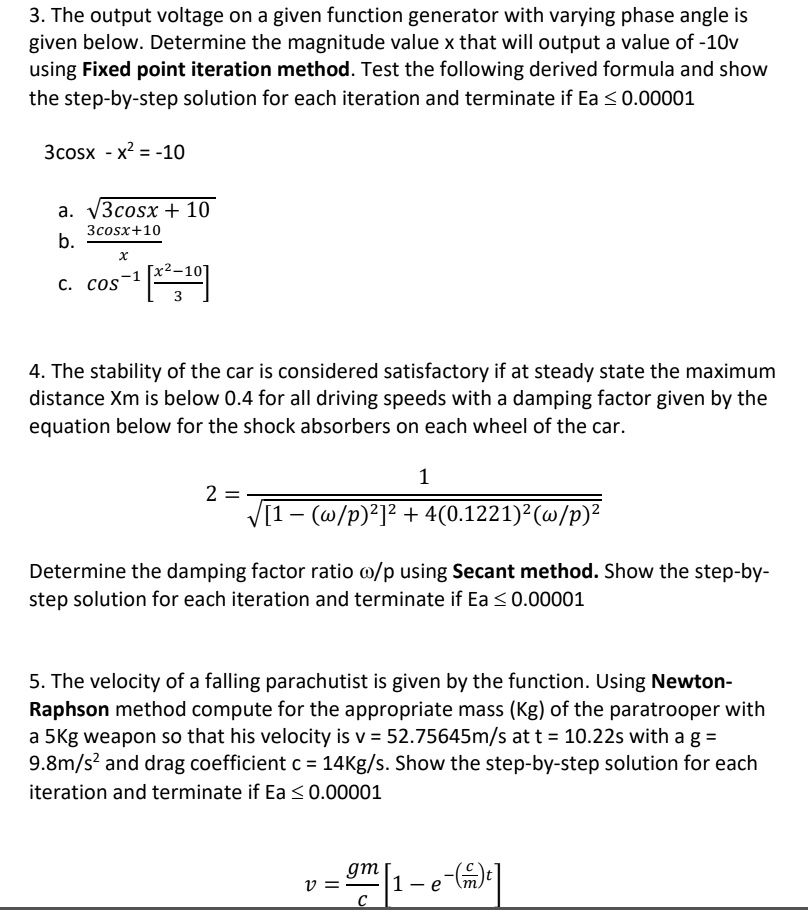 SOLVED: 3. The output voltage on a given function generator with ...