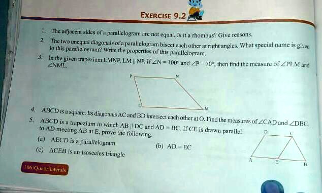 SOLVED: 'math question of quadrilateral of class 8