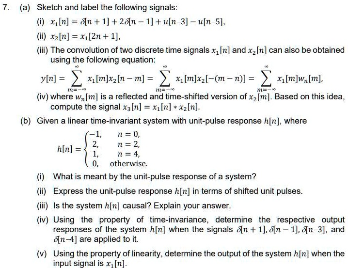 a sketch and label the following signals i xin dn 1 28n 1 un 3 un 5 ii xzn xizn 1 iii the ...