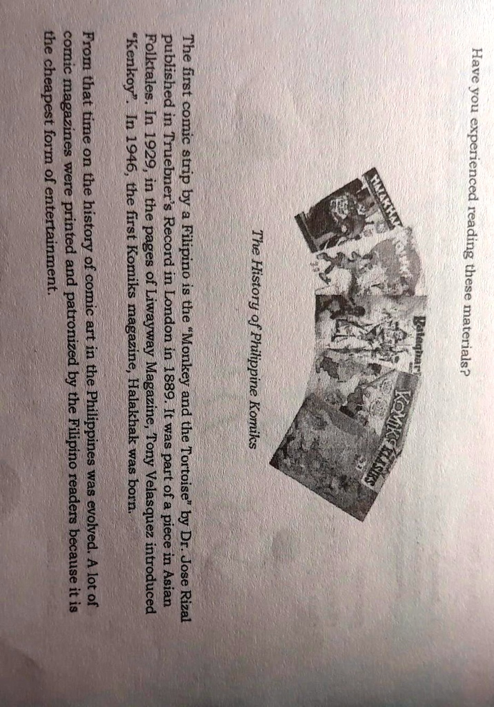 have you experienced reading these materials balaqirar kmkriasies ...