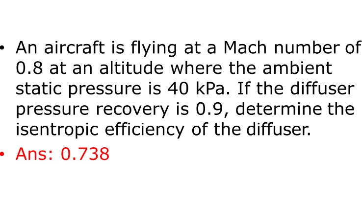 An aircraft is flying at a Mach number of 0.8 at an altitude where the ...